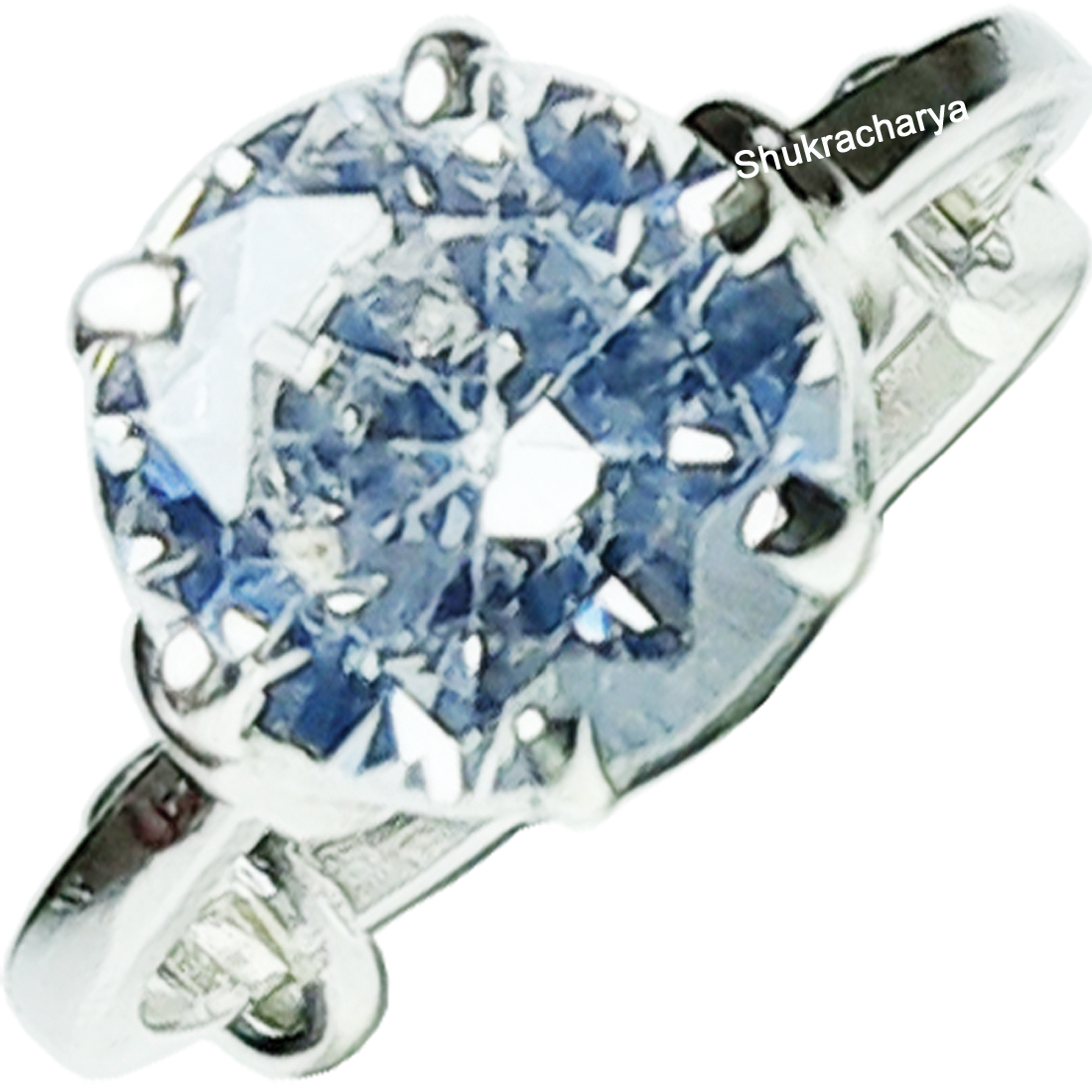American Diamond Silver Ring; Original & Certified Astrology Remedial ...